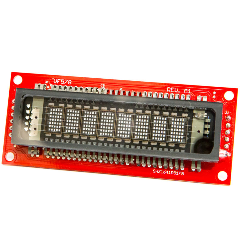 8x1 Character VFD (Vacuum Fluorescent Display) - SPI Interface - OSA Electronics